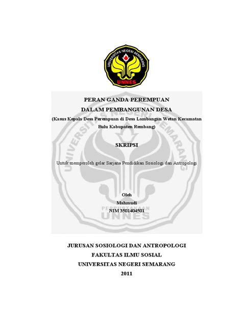 Peran Ganda Perempuan Pdf