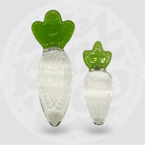 Kinky Carrot Clear Glass Butt Plug Kinkandco