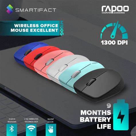 Rapoo M G Silent Multi Mode Wireless Bluetooth Mouse Bluetooth V G DPI Lazada PH