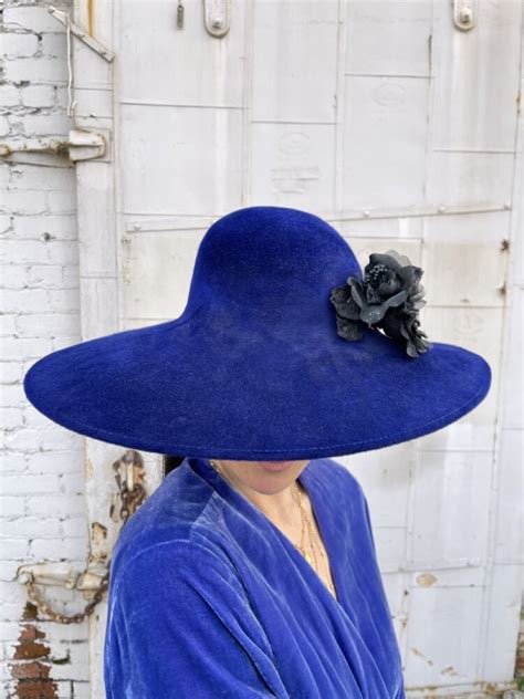 Vintage Philip Treacy London Violet Wool Felt Hat → Hotbox Vintage