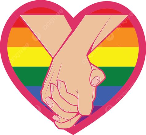 Dos Manos En El Corazon Png Mano Arco Iris Rosado Png Y Psd Para
