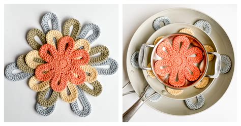 Flower Power Pan Protectors Free Crochet Pattern And Video