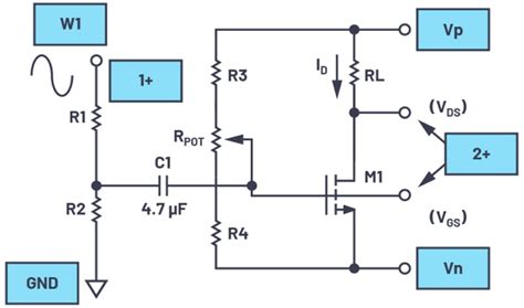 Amplificateur En Source Commune à Transistor Mos Zonetronik