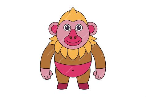 Ilustração Vetorial De Babus Linocut Kawaii Desenho Animado Clipart