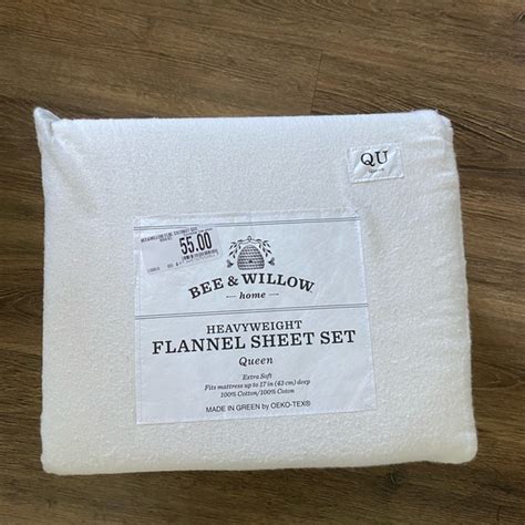 Bedding White Flannel Sheet Set Poshmark