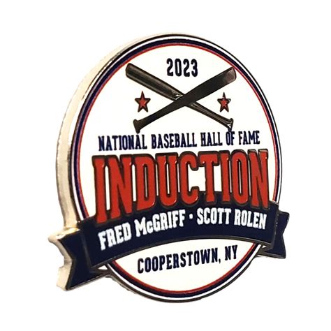 Baseball Hall Of Fame Class Of 2023 Induction Logo Pin