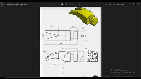 Hammer Design In Solidworks Youtube