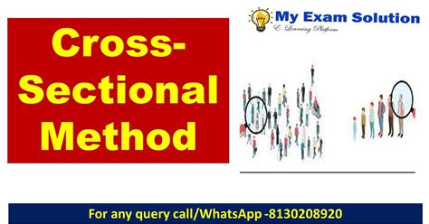 cross sectional method my exam solution