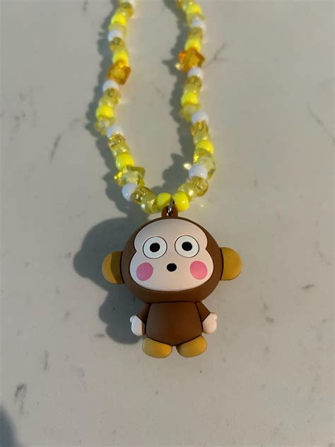 Sanrio Monkey Kandi Necklace Etsy