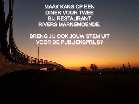 Breng Je Ook Een Stem Uit Voor De Publieksprijs En Win Je Een Diner