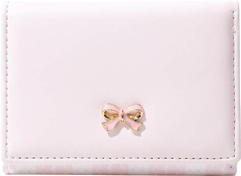Sunwel Fashion Wallets Girls Cute Coquette Bow Small Wallet Aesthetic Card Holder Id Window