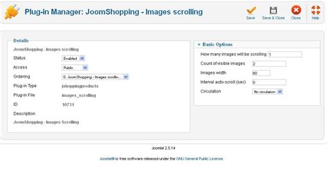 joomshopping template product image scrolling
