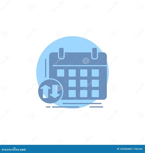 Schedule Classes Timetable Appointment Event Glyph Icon Stock Vector Illustration Of