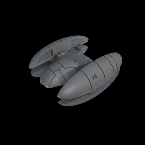 Stl File Cute Star Wars Vulture Driod Starfighter・3d Printer Design To
