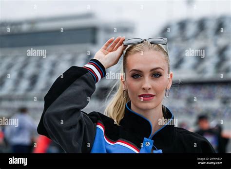 2nd Lt Madison Marsh Crowned Miss America 2024 Poses At The Daytona International Speedway In
