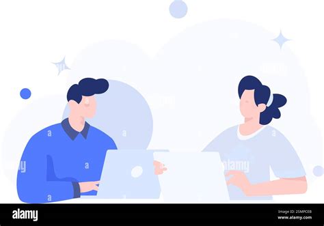 Programming Teaching Development Flat Character Vector Concept