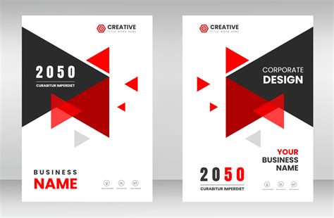 Corporate Modern Business Book Cover Design Template In A4 Size Can Be