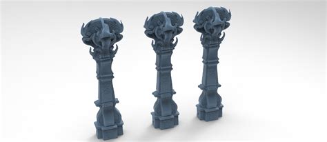 Ancient Crete Pillar 3d Model Cgtrader