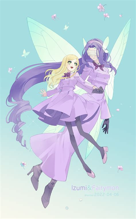 Fairimon And Orimoto Izumi Digimon And 1 More Drawn By Lan 15lan Danbooru