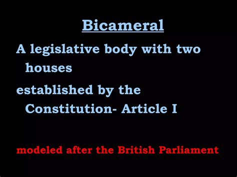 Legislative Branch Notes Ppt