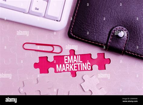 Hand Writing Sign Email Marketing Business Showcase Act Of Sending A