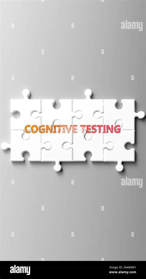 Cognitive Testing As A Complex Subject Related To Important Topics Spreading Around As A Word
