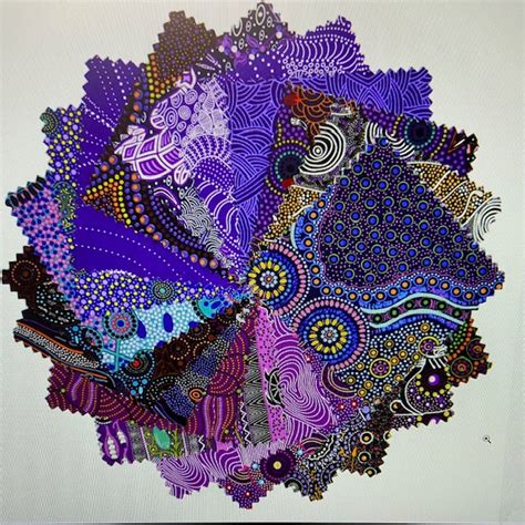Dreamtime 5 X 5 Purple Sew Creative Ashland