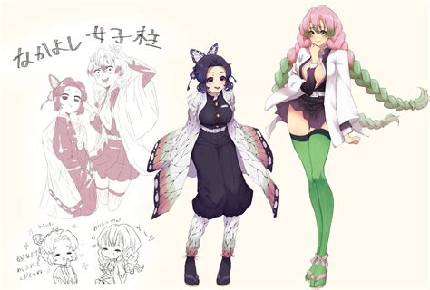 Anime Fandoms Shinobu Kochou Kimetsu No Yaiba Kanroji Matsuri Pixiv Id