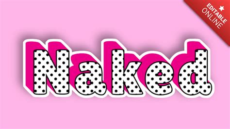 Naked Text Effect Generator