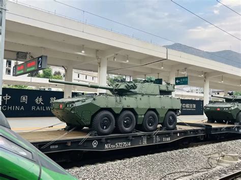 Китайская 105 мм машина огневой поддержки легкий колесный танк на шасси Type 19 Zbl 19