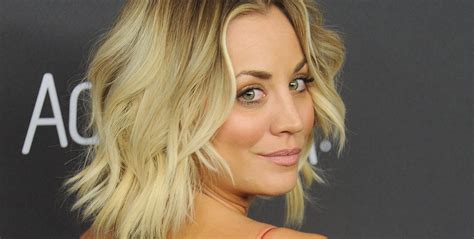 ‘big Bang Theory Star Kaley Cuoco Wore A See Through Lace Dress That