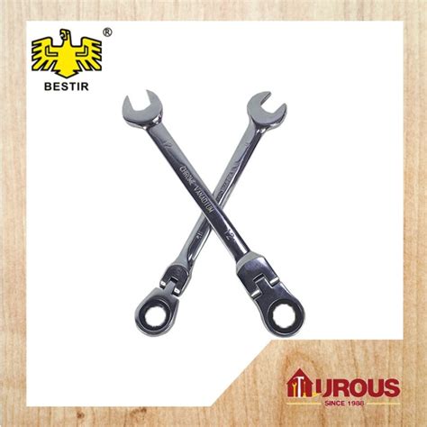 Bestir Common Ring Spanner Cw One Side Flexible Ratchet 10 23mm