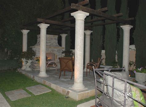 The Allure Of Antique Limestone Columns By Ancient Surfaces