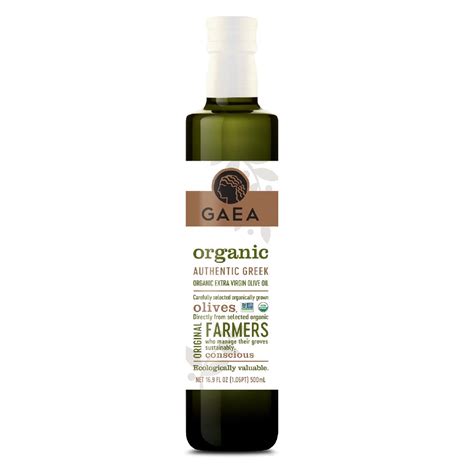 Gaea Organic Extra Virgin Olive Oil 500ml Bluepassion