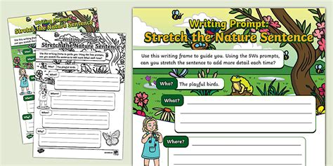 Writing Prompt Stretch The Nature Sentence Teacher Made