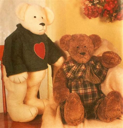 Jointed Teddy Bear Sewing Pattern Diy Teddy Bear Teddy Bear Sewing Pattern Craft Patterns