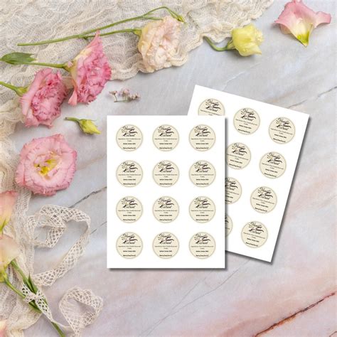 Vanilla Extract Label Template Printable T Sticker Personalize