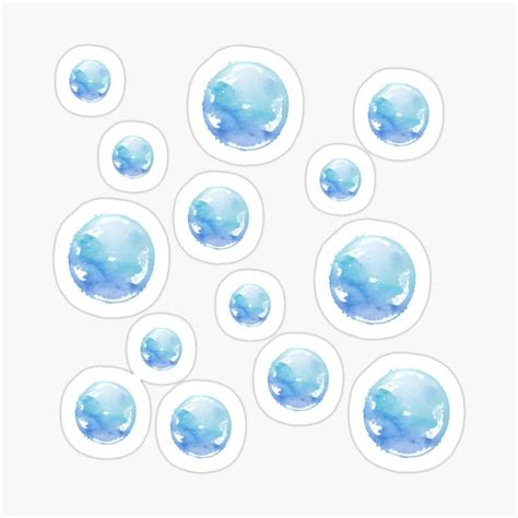 Blue Bubbles Of Joy Sticker By Dimhel2