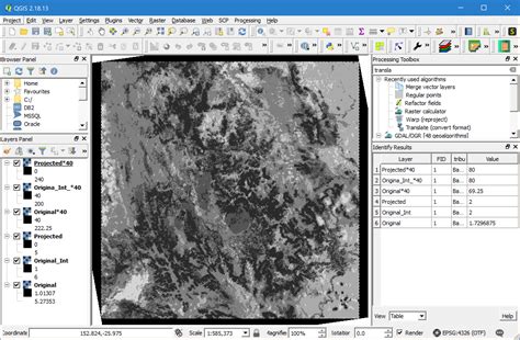 Qgis Pixel Depth And Raster Output Won T Align With The Original Geographic Information