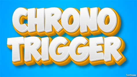 Chrono Trigger Text Effect And Logo Design Videogame