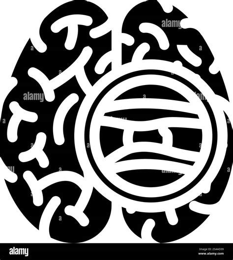 Stroke Man Disease Glyph Icon Vector Stroke Man Disease Sign Isolated