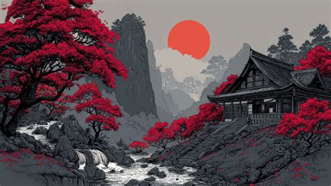Japanese Art Desktop Wallpapers 4k Hd Backgrounds On Wallpaperbat