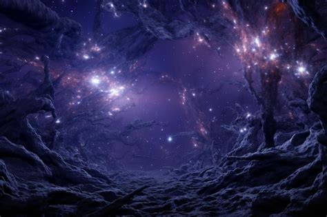 Premium Photo Galaxy Cluster Outskirts With Dark Matter Substructure