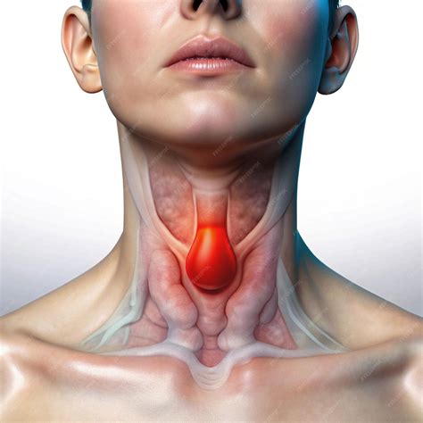Premium Photo Pictures Of Swollen Thyroid Gland In Neck