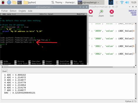 script python module waveshare hat rpi ad da analogique voltage input