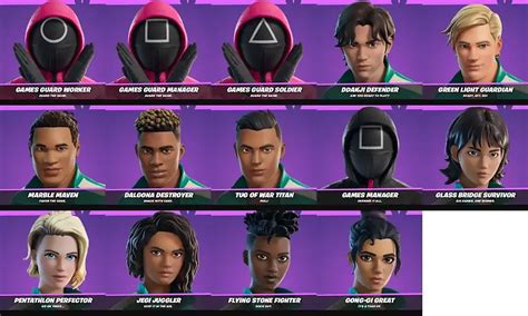 All About Fortnite X Squid Game Collab New Skins Game Mode And Uefn