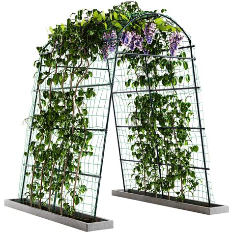 Idzo Garden Arch Trellis 88in Tall Stainless Steel