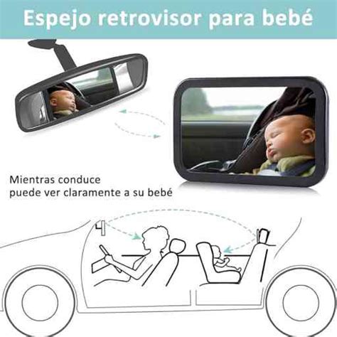 Tecnología Para La Seguridad De Tu Bebé En El Auto Espejo Retrovisor