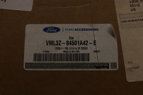 New Oem Ford 55 Pickup Bed Tri Fold Tonneau Cover Vml3z 84501a42 E F