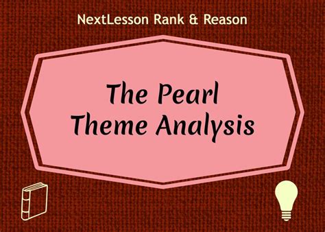 The Pearl Theme Analysis Grade 9 12 Literature Lesson